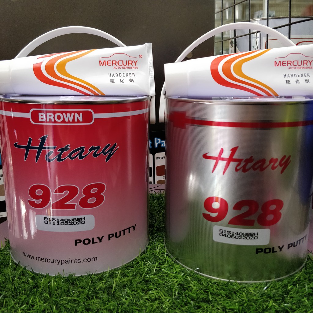 Nissan Hitary 928 Poly Putty 4KG with Hardener (Brown/Grey) | Shopee ...