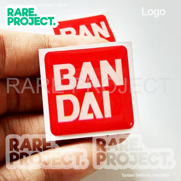 Emblem BANDAI STICKER RESIN Embossed Flexible Helmet Accessories Car ...