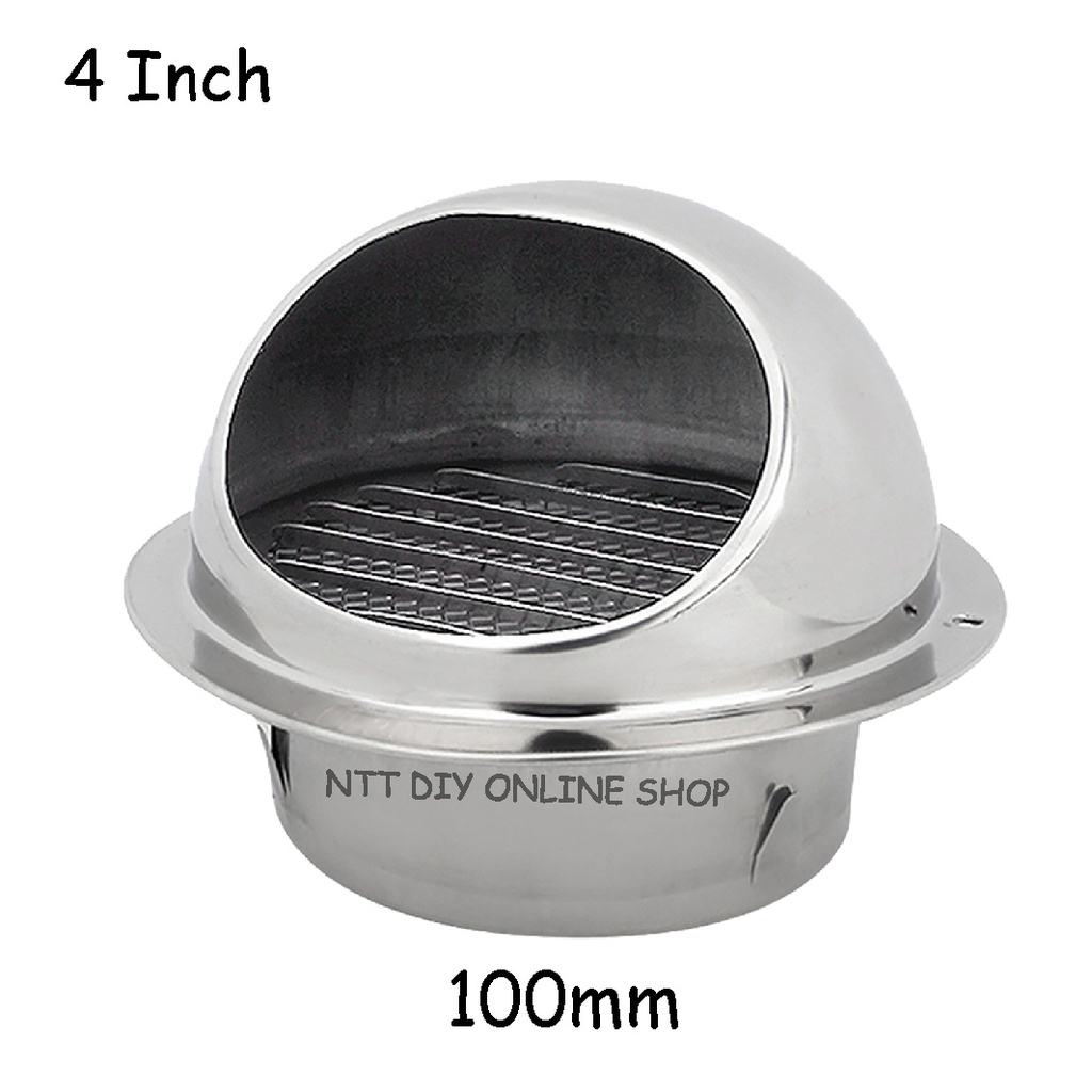 NTT DIY Stainless Steel Ceiling Air Vent Ducting Ventilation Exhaust ...