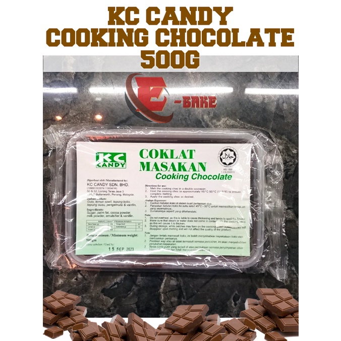 KC CANDY COOKING CHOCOLATE 500G | HALAL | COKLAT MASAKAN KC CANDY 500G ...