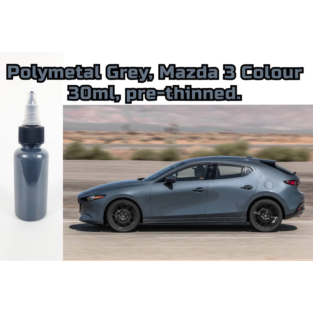 Polymetal Grey 47C, Mazda 3 Colour. For Airbrush Modelling | Shopee ...