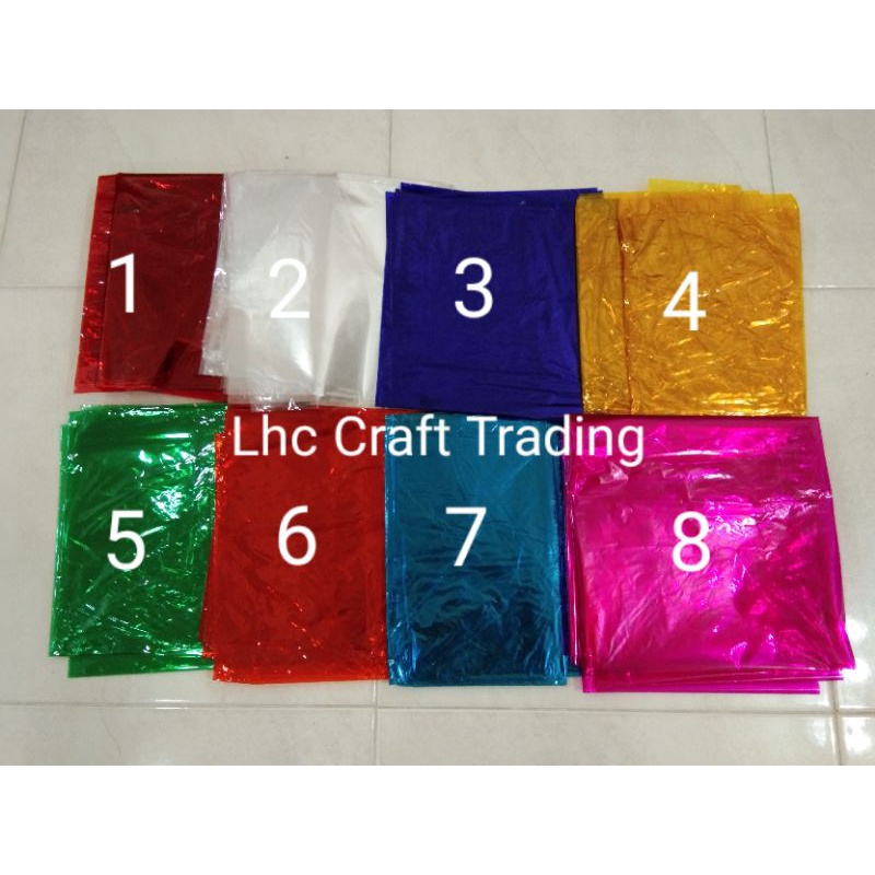 Glass Paper (Large Size) 89x90cm 1 sheet | Cellophane Paper Lantern ...