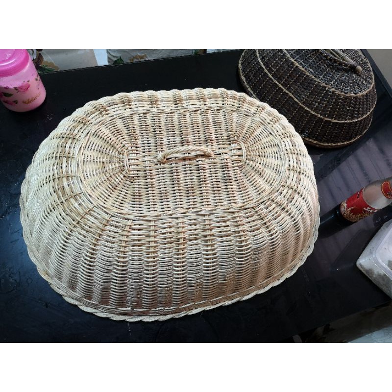 🔥SALE🔥 TUDUNG SAJI ROTAN BESAR / RATTAN FOOD COVER / TUDUNG SAJI ROTAN ...