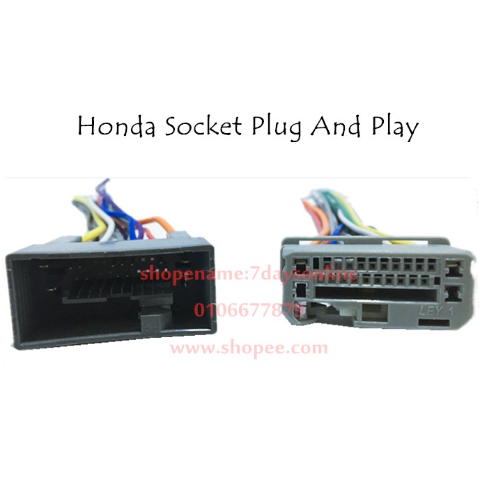 ALL HONDA PLAYER SOCKET PLUG AND PLAY | Shopee Malaysia