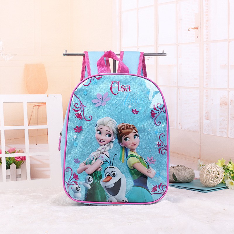 Frozen Princess Elsa Anna Backpack Girl Kid Child School Bag Shiny ...