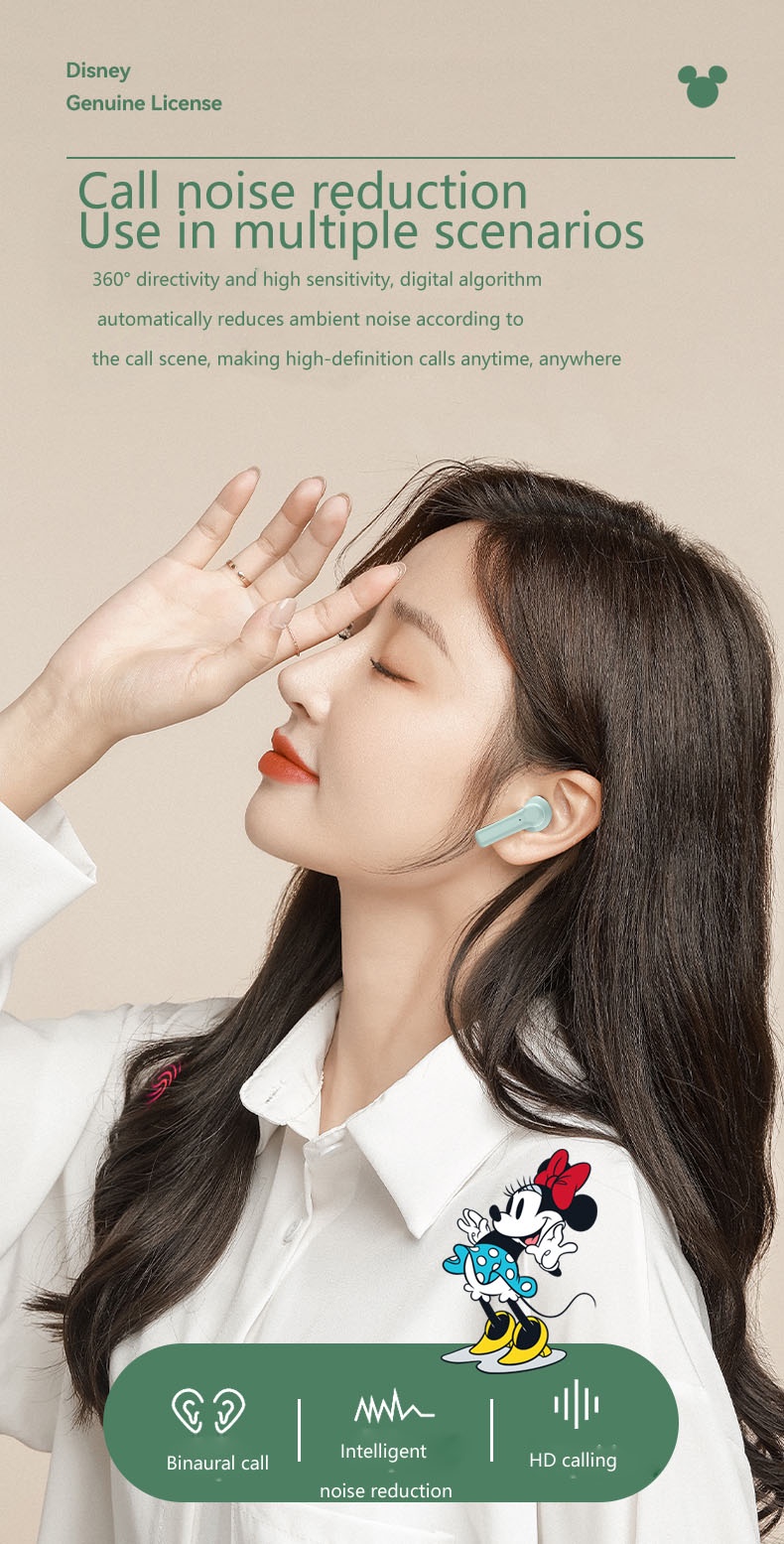 Disney LK-07 TWS True Wireless Earphone 5.1 Bluetooth Earphone with HD ...