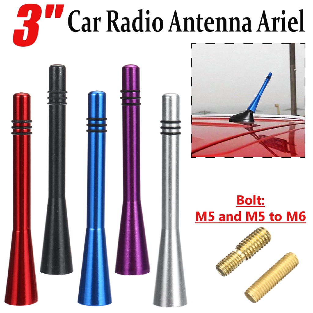 3'' Car Aerial Bee Sting Mast Antenna Ariel Arial Mini FM Radio Stubby ...
