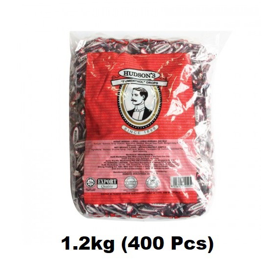 1.2kg (400 pcs) Hudson Hudson's Eumenthol Wild Cherry Drops Candy HALAL ...