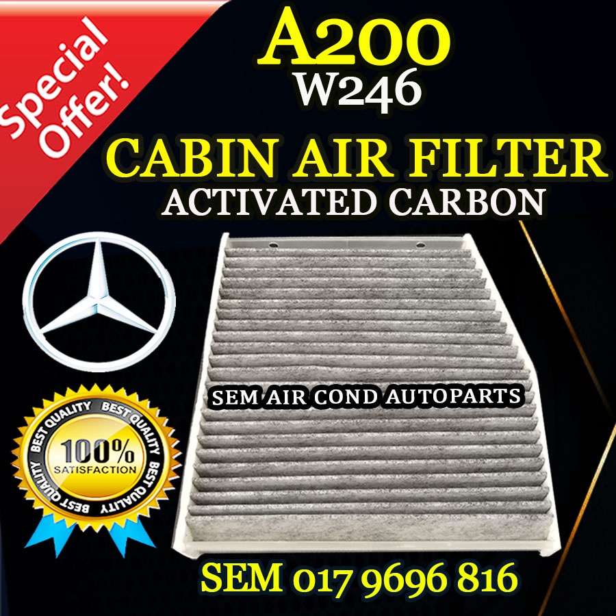 MERCEDES-BENZ A200 W246 OEM ACTIVATED CARBON CABIN AIR FILTER (CAR ...