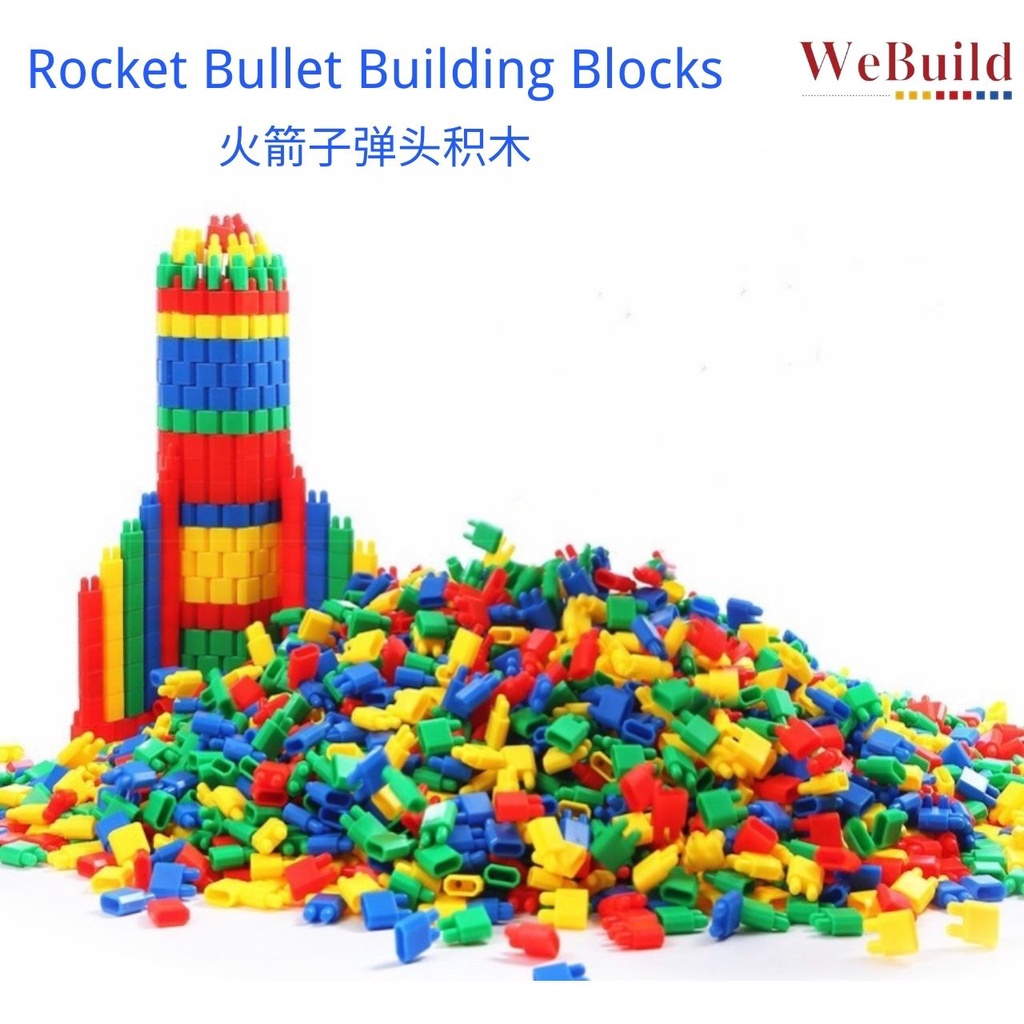 Rocket Bullet Building Blocks 火箭子弹头积木组装 3-6 years old Kids Puzzle ...