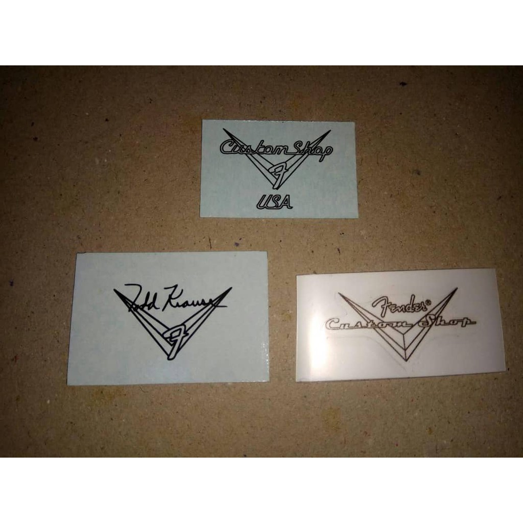 Fender Custom Shop & Artist Signatures Waterslide Decals for ...