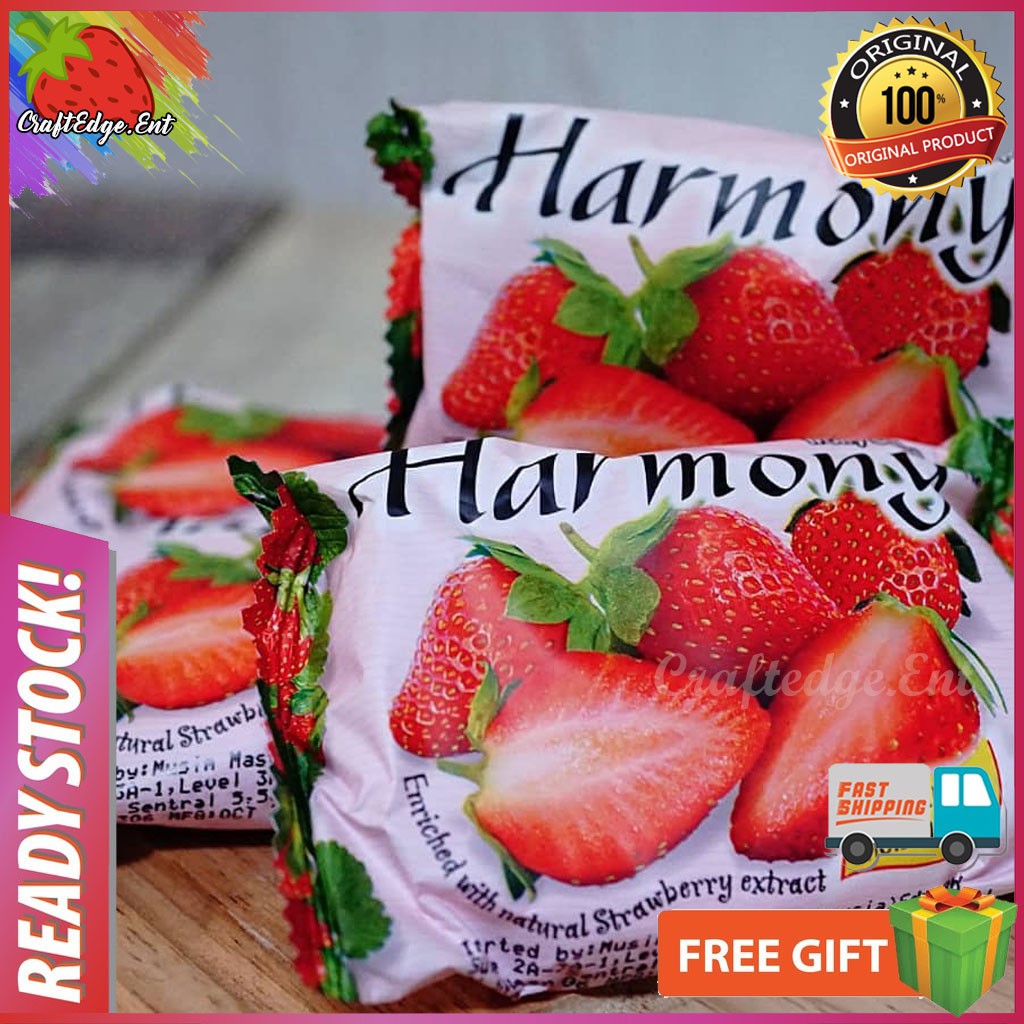 SABUN STRAWBERRY STRAWBERI HARMONY SOAP ORIGINAL | Shopee Malaysia