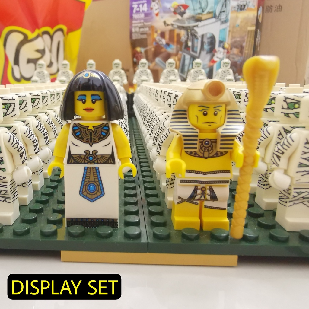 LEGO 8684 8805 8803 [1 Pharaoh + 1 Egyptian Queen + 122 Mummy ] Army ...