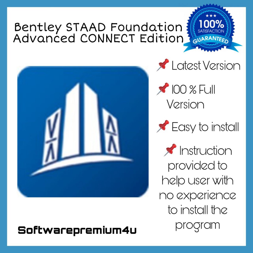 Bentley STAAD Foundation Advanced CONNECT Edition V9 Update 7 (2022) 🔥 ...