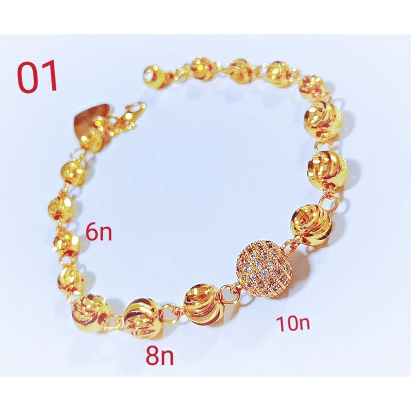Rantai Tangan boba batu Emas BANGKOK NEW bracelet | Shopee Malaysia