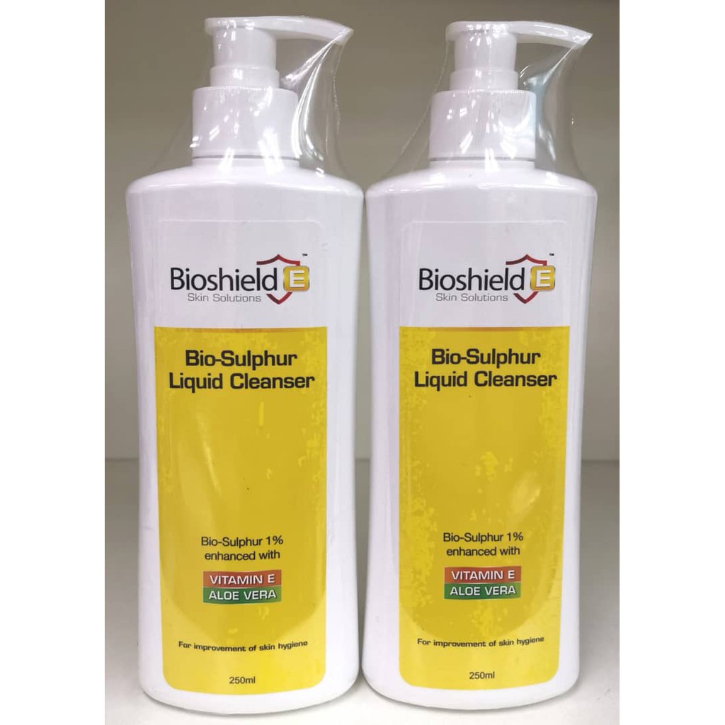 BIOSHIELD E BIO-SULPHUR LIQUID CLEANSER 250mL [TWIN PACK][EXP: 12/2026 ...