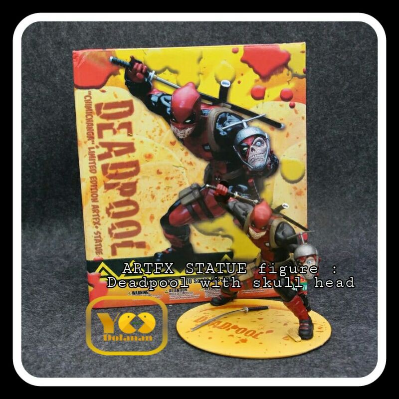 Action FIGURE ARTFX STATUE DEADPOOL WITH SKULL HEAD | Shopee Malaysia