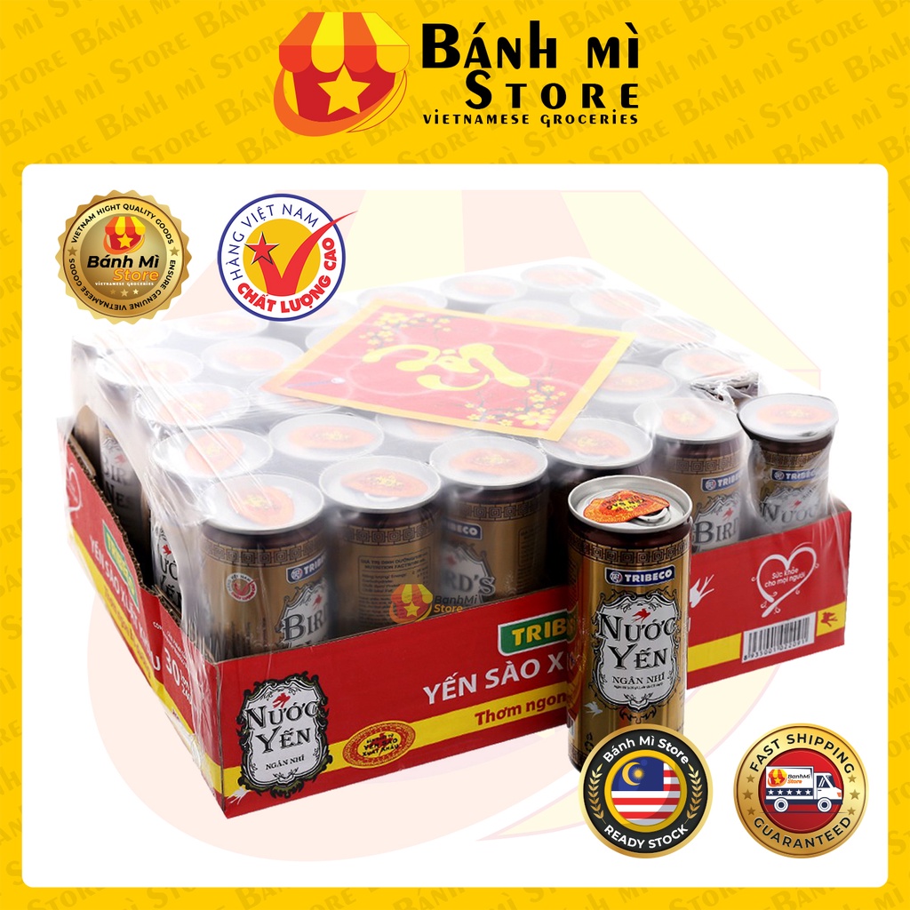 TRIBECO NUOC YEN 🇻🇳 | VIETNAM BIRD'S NEST WHITE FUNGUS DRINK 240ML (30 X 240ml = 1 CARTON ...