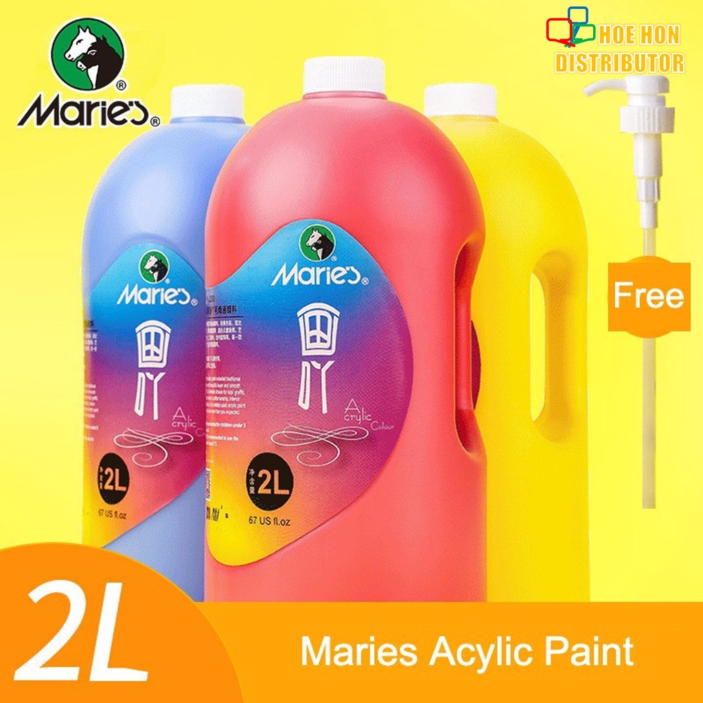 Marie's Acrylic Paint Colour 2000ml / 2Little A-J2000 Acrylic colour ...