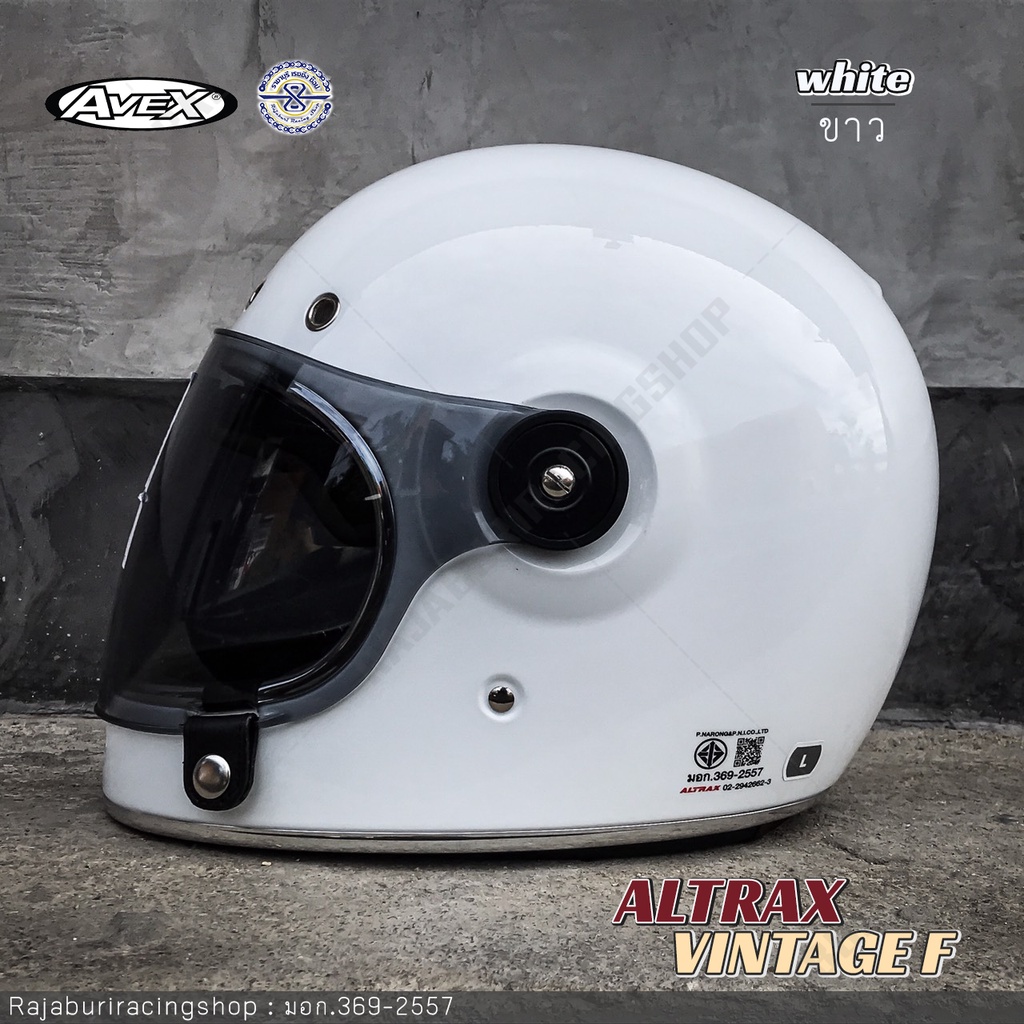 Avex Vintage F Helmet Is Available In Many Colors. Classic Style Helmet. | Shopee Malaysia
