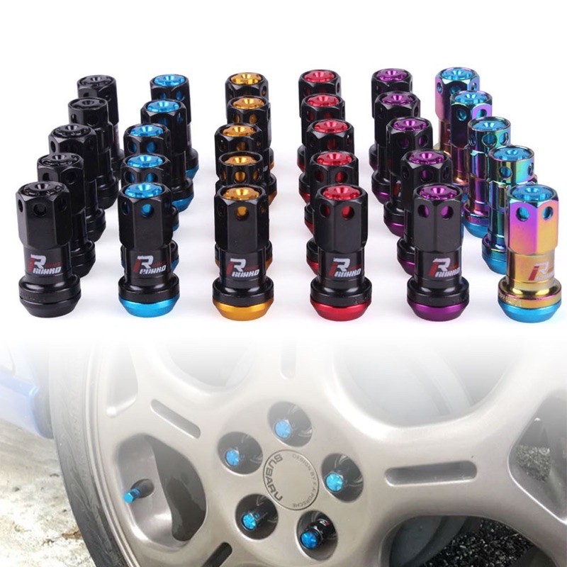 20pcs NEW R40 wheel lock nut tayar nut tyre tire lug nut racing nut ...