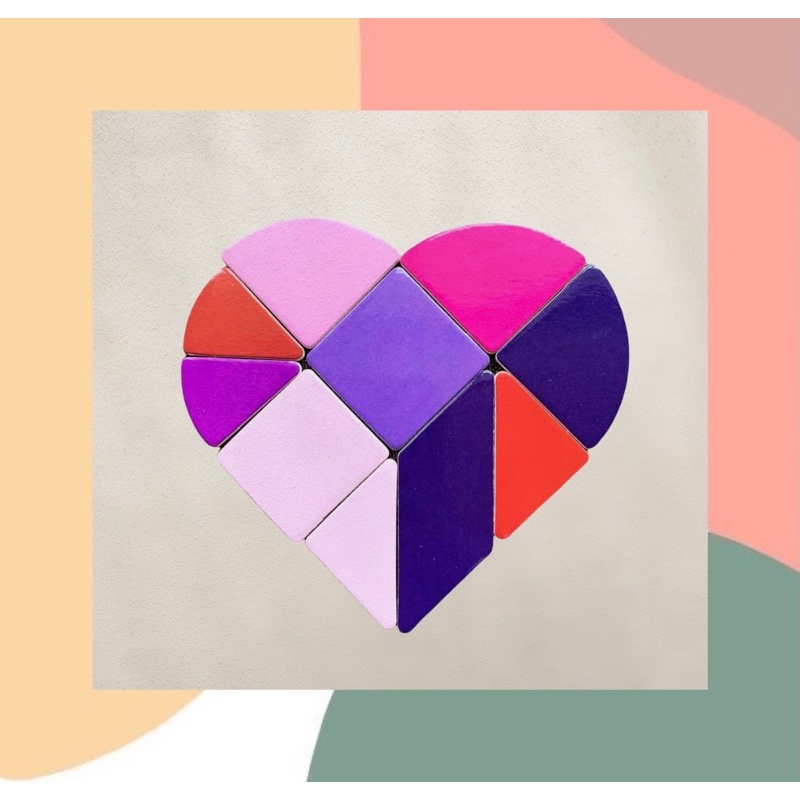 [Our Little Ones] Magnetic Tangram Mini Heart Shape For Early Learning ...