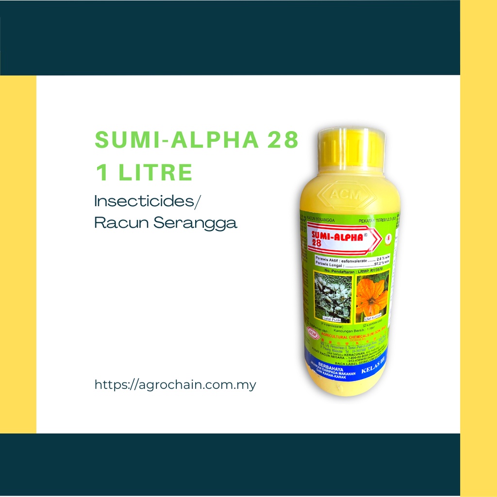 ACM - SUMI-ALPHA 28 - 1 LITRE (RACUN SERANGGA/杀虫剂/INSECTICIDE) mengawal ...