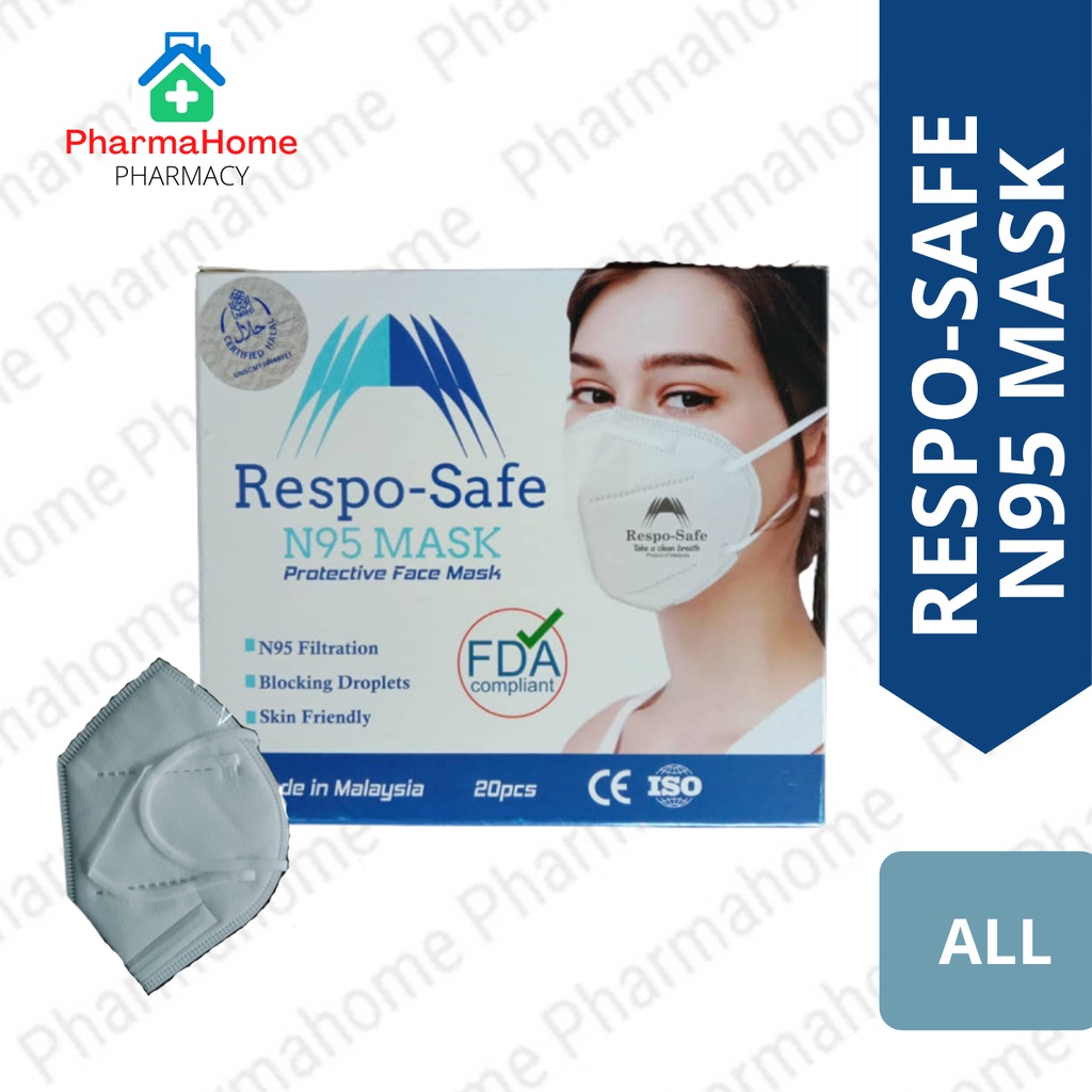 Respo-Safe N95 Mask 20's/box | Shopee Malaysia