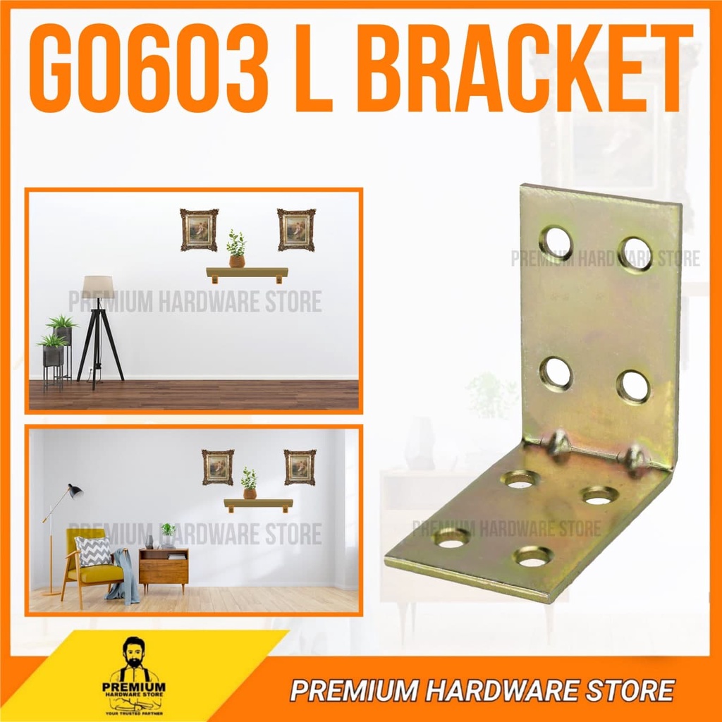 (2, 3 & 4) INCH STEEL L BRACKET / WALL SHELF SHELVING L BRACKET ...