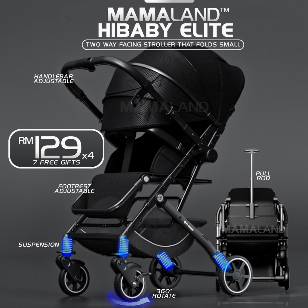 Mamaland Hibaby Elite Two Way Facing Parent Facing Travel Compact Fold ...