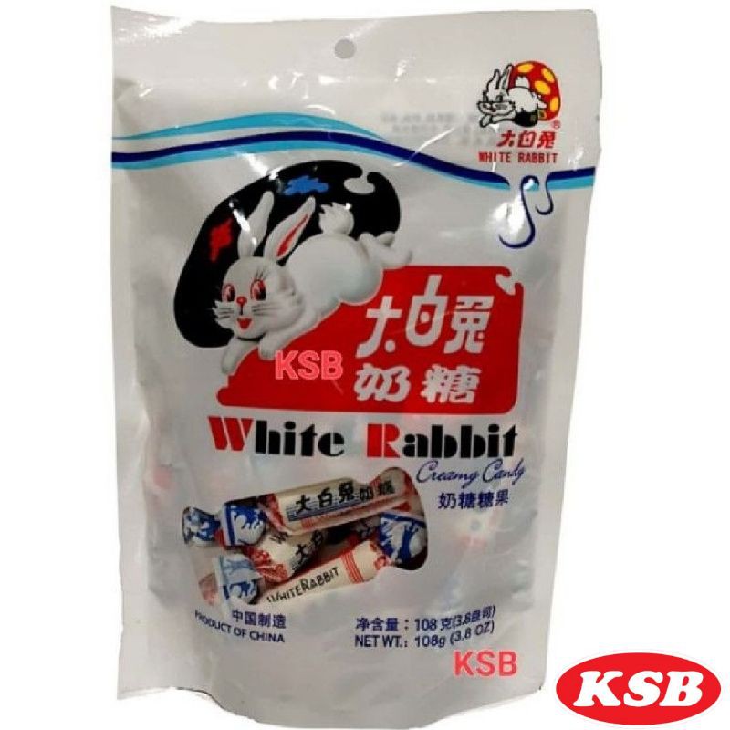 【108G】 WHITE RABBIT CANDY 大白兔奶糖 19+-pcs | Shopee Malaysia