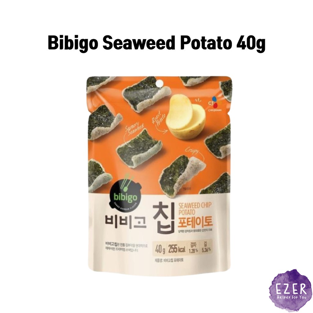 [Bibigo] Seaweed Chip 40g 3 Flavors (Original/Sweet Corn/Potato ...