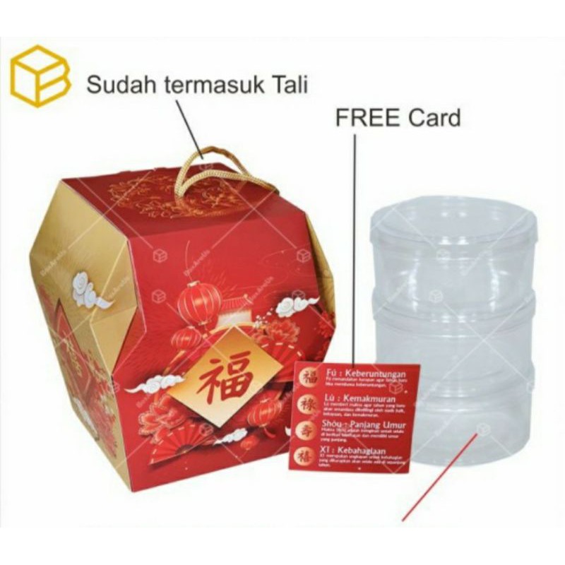 Chinese New Year Hampers Box 3 Jars 500 Grams / Chinese New Year Box ...