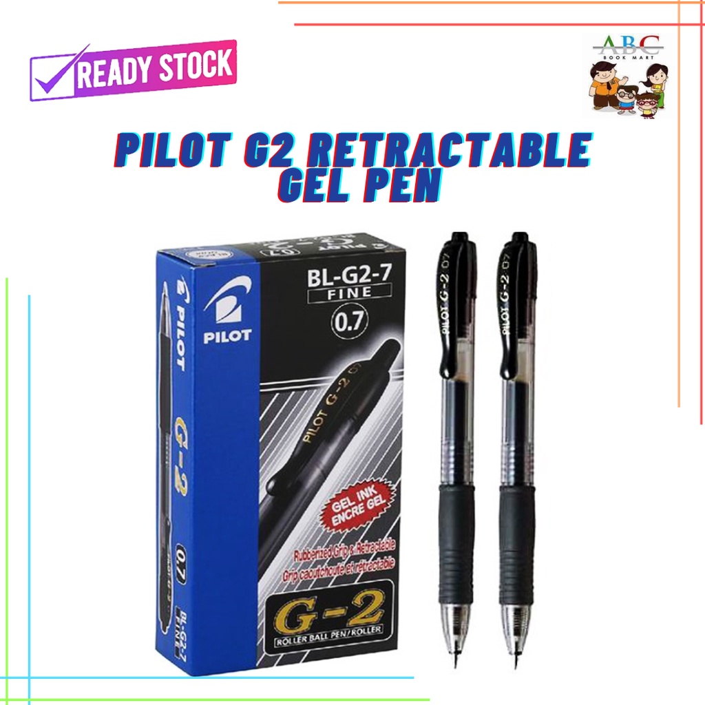 ( READY STOCK ) PILOT G2 RETRACTABLE GEL PEN DOZEN ( 12 PCS ) 0.5mm / 0 ...