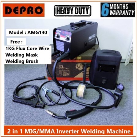 DEPRO 3in1 MIG/Gasless MIG/MMA Inverter Welding Machine - Free 1 Roll ...