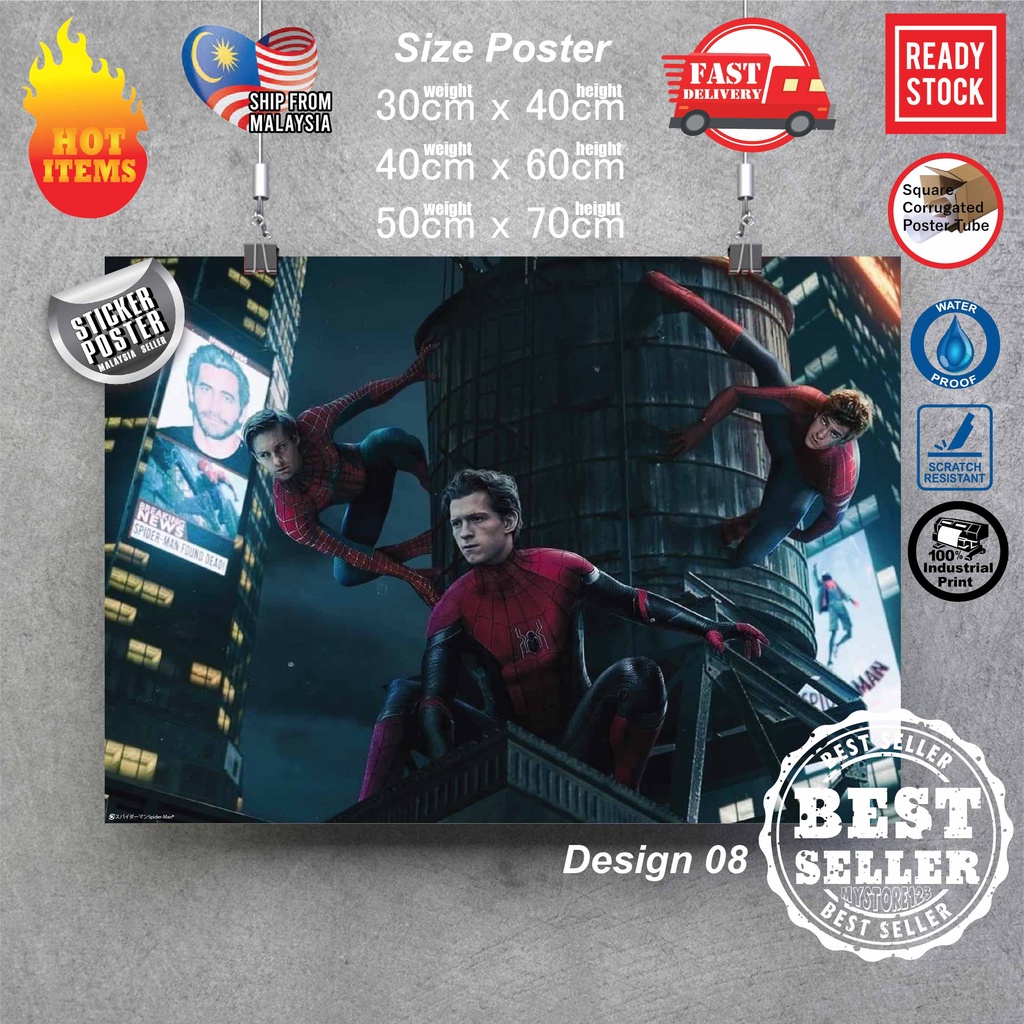 (READY STOCK)Marvel Poster Spider-Man No Way home Poster The Avengers ...