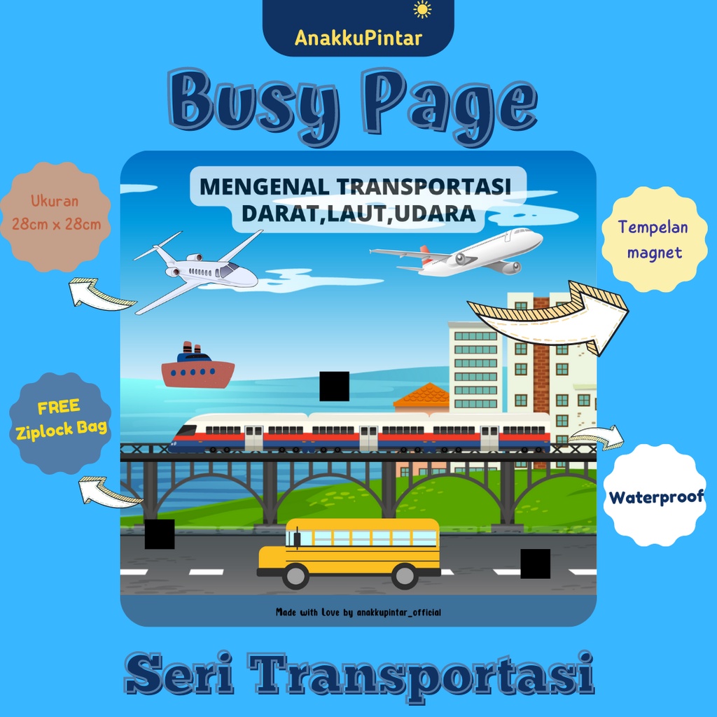 Vehicle Theme Busy Page - Differentiating Land, Marine, Air ...