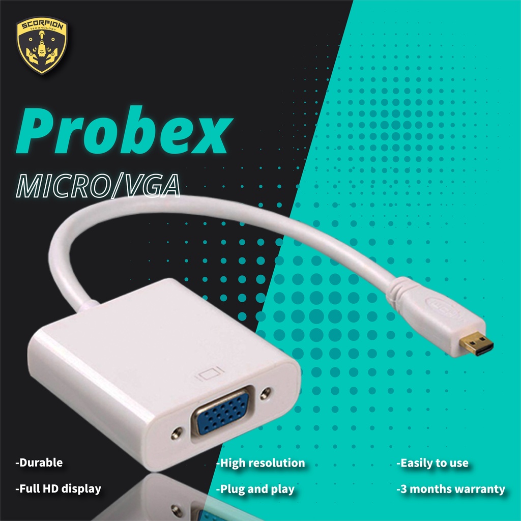 Probex CB-MICRO/VGA Adapter Converter | Shopee Malaysia