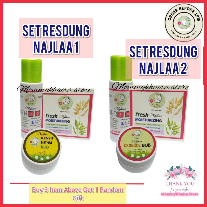 🔥Ready To Stock/Set Resdung Najlaa/Najla Baby Skincare/set Resdung ...