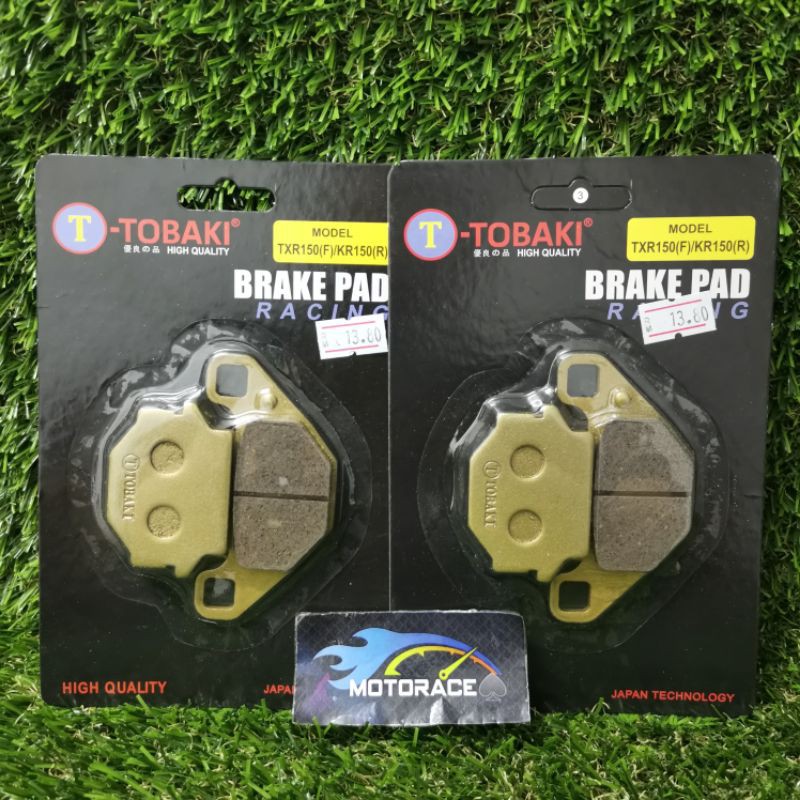 TOBAKI RACING BRAKE PAD TXR150 (FRONT) / KR150 (REAR) / VF3I (REAR ...
