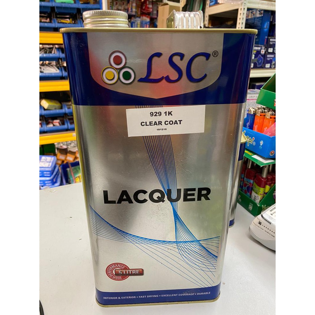 5L LSC LACQUER 1K 929 ACRYLIC CLEAR GLOSS SLATE FINISH PAINT for Nature ...