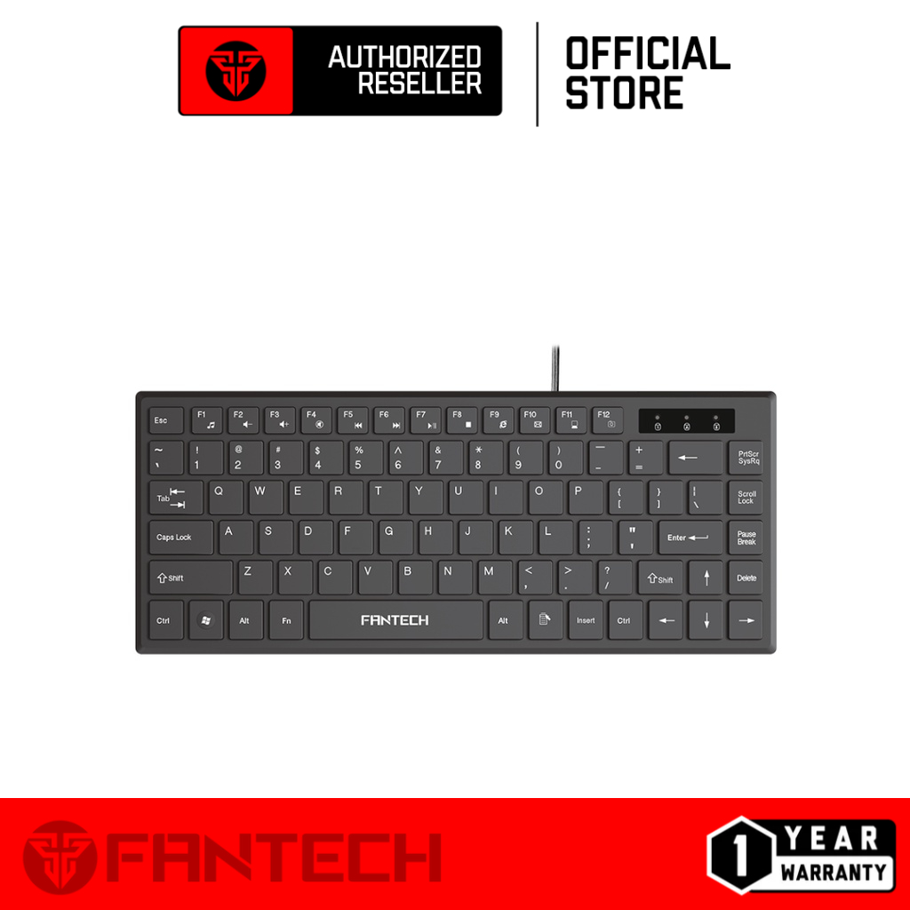 FANTECH K3M 84 Keys Water Leakage USB Wired Keyboard (KB77) | Shopee Malaysia