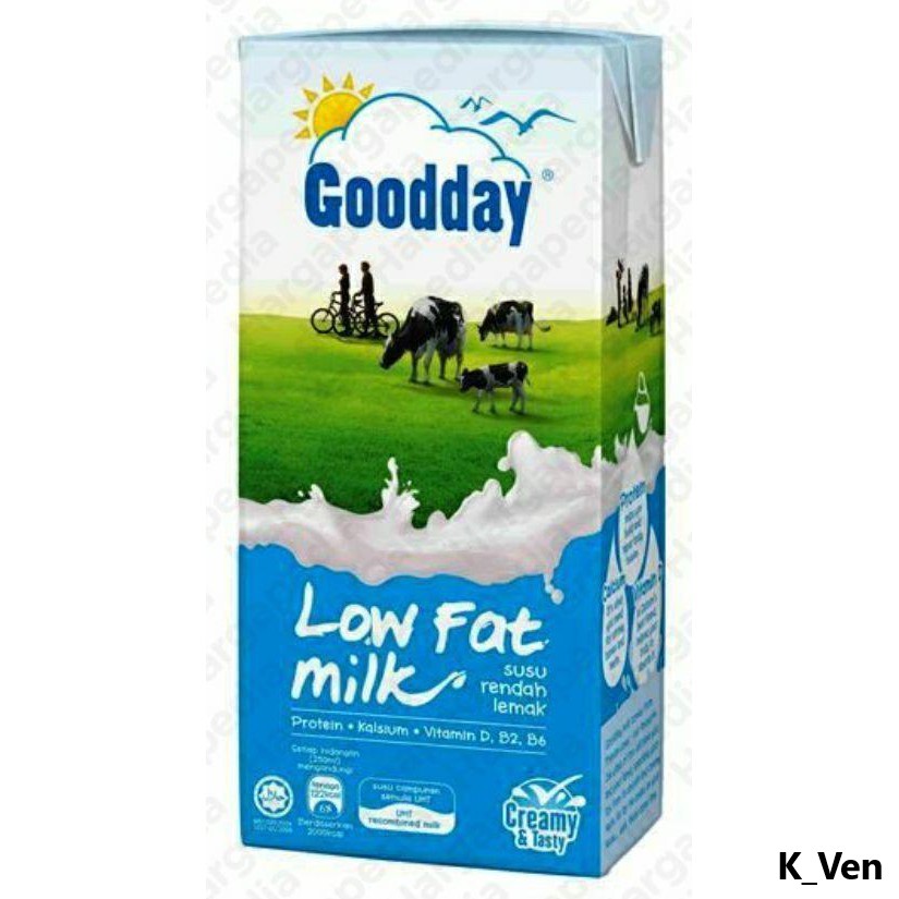 Goodday UHT Milk 1L litre Full Cream/ Low Fat/ Chocolate/ Strawberry/ Kurma/ Susu Goodday 1L ...