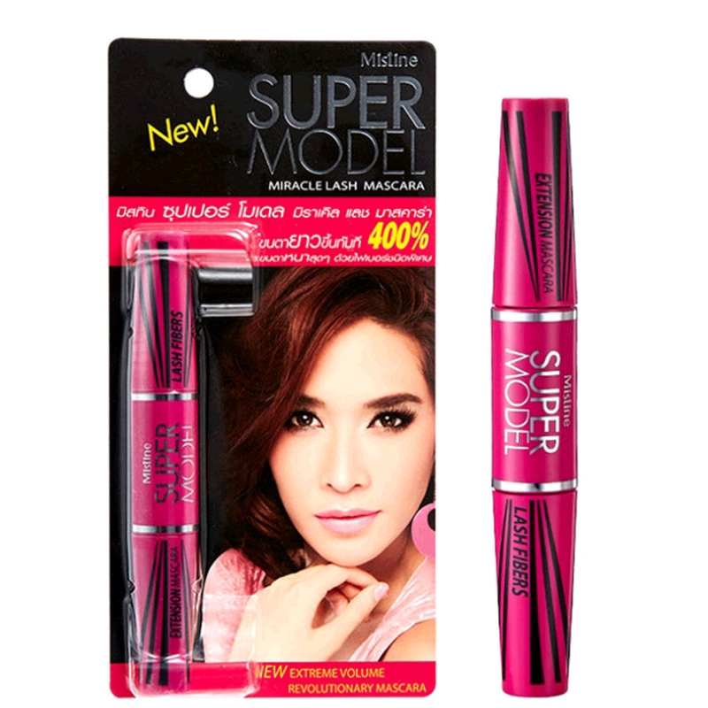 Mistine 4D Double Mascara Curling long waterproof and thick sweat ...