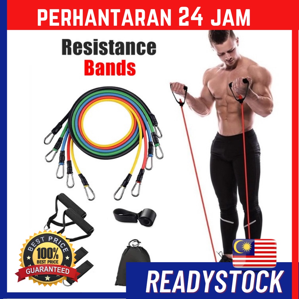 Alat Senaman | Resistance Bands Gym Elastic Strong Rubber Home Stretch ...