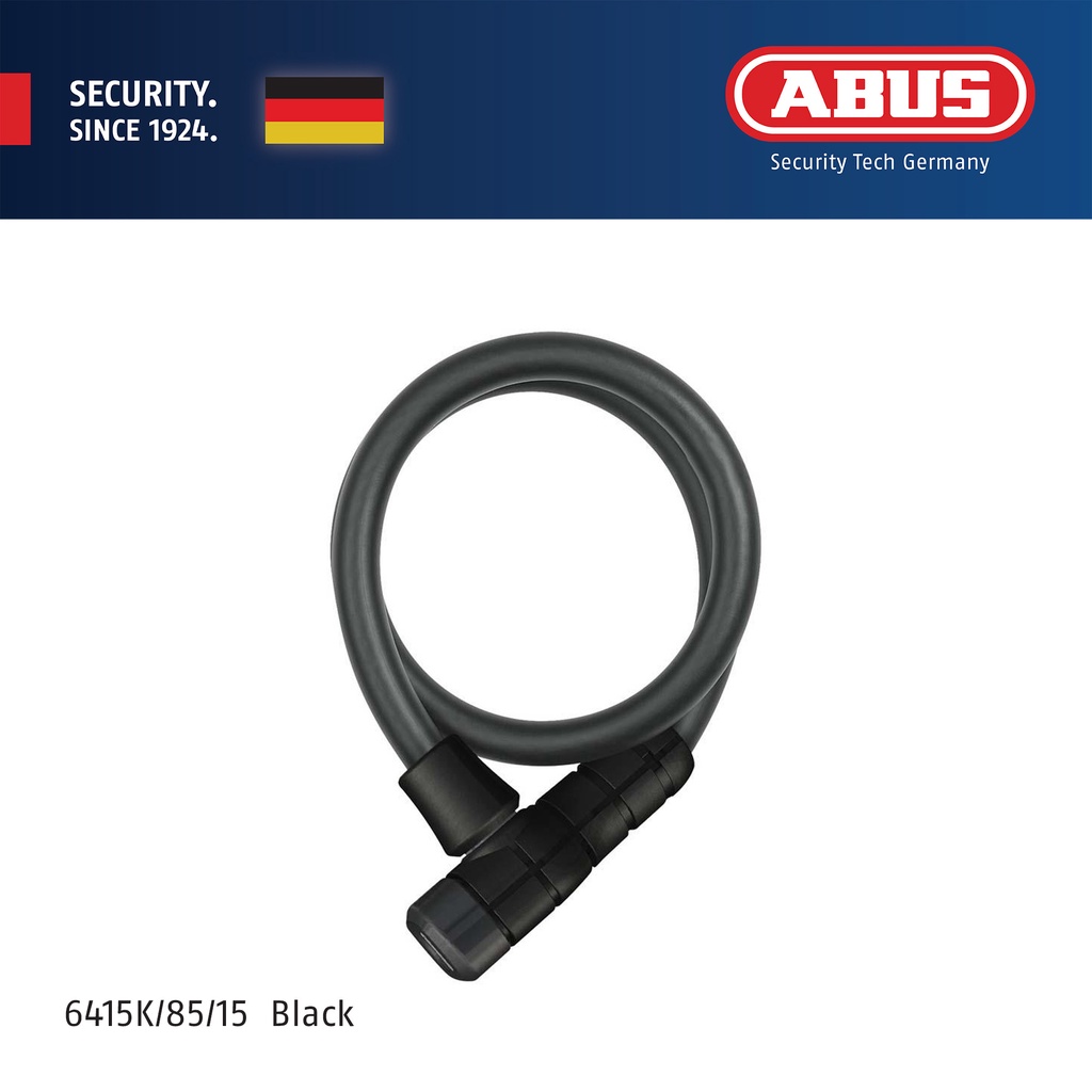 Abus 6415K/85, 6415K/120 Keyed Cable Lock and 6415C/120 Combination ...