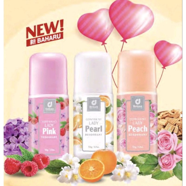 Cosway Designer Collection Confident Lady Pink/Pearl/Peach Deodorant ...