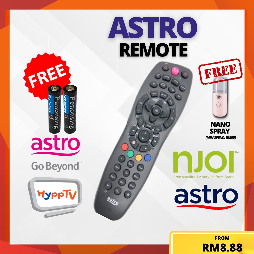 【ReadyStock】10in1 ASTRO Remote Control for TV HYPP/BYOND/PVR/NJOI/Old ...
