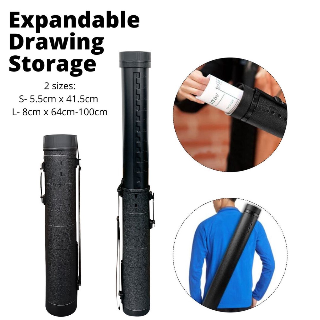 🔥CLEARANCE🔥Expandable Telescopic Art Blueprint Plastic Storage Drawing ...