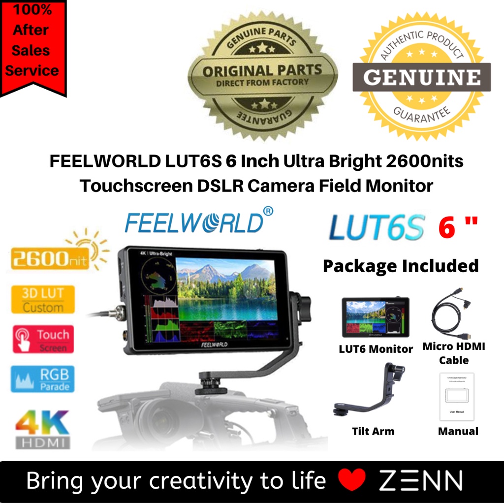 FEELWORLD LUT7S/ LUT5/ LUT6S Touch Screen LCD Display 7 inch DSLR ...